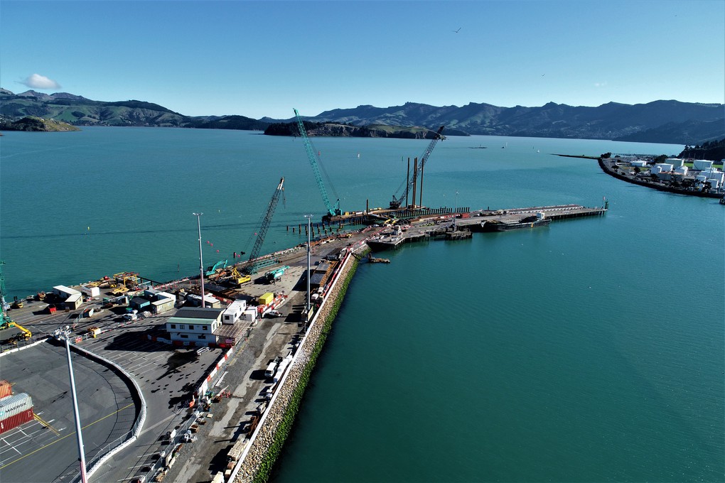 First concrete pour on Cruise Berth - Lyttelton Port Company